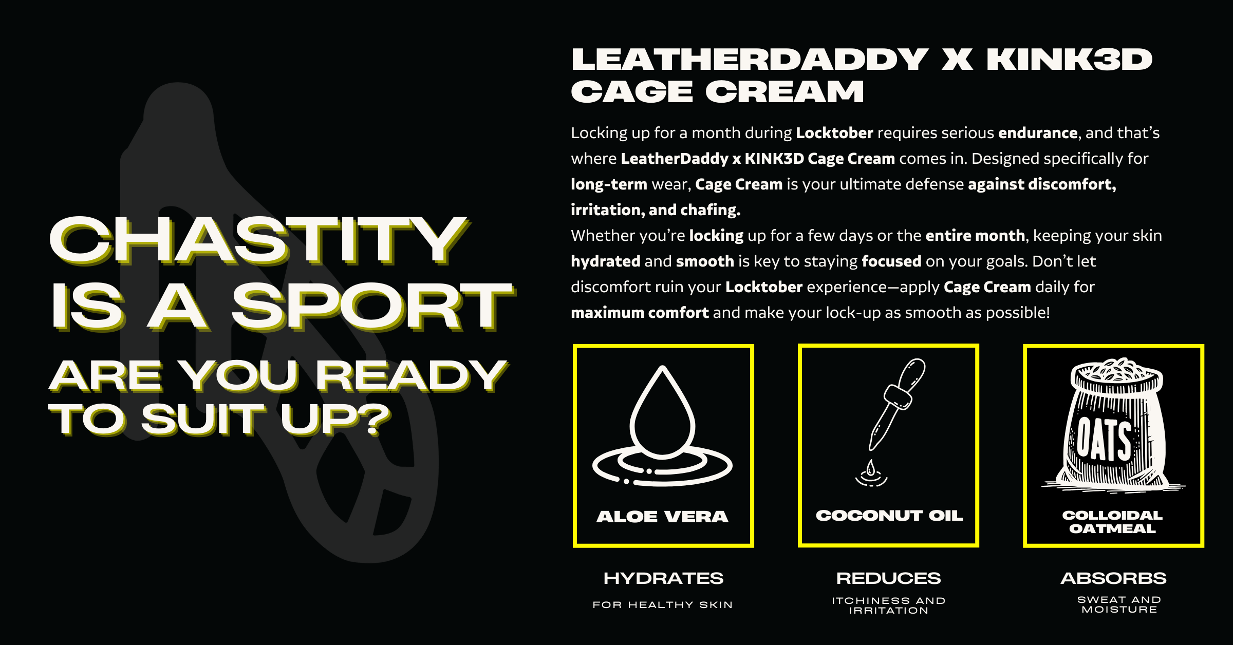 Locktober - Chastity Apparel | KINK3D Collab Cage Cream – LeatherDaddy ...